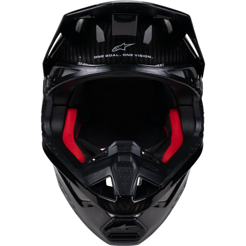 Alpinestars 2025 S-M10 Solid Black Carbon Helmet